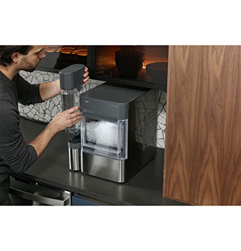 GE Profile Opal 2.0 | Countertop Nugget Ice Maker with Side Tank | Ice Machine with WiFi Connectivity | Smart Home Kitchen Essentials | Stainless Steel