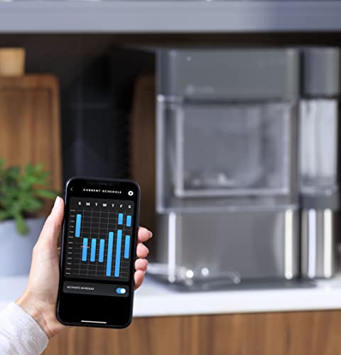 GE Profile Opal 2.0 | Countertop Nugget Ice Maker with Side Tank | Ice Machine with WiFi Connectivity | Smart Home Kitchen Essentials | Stainless Steel