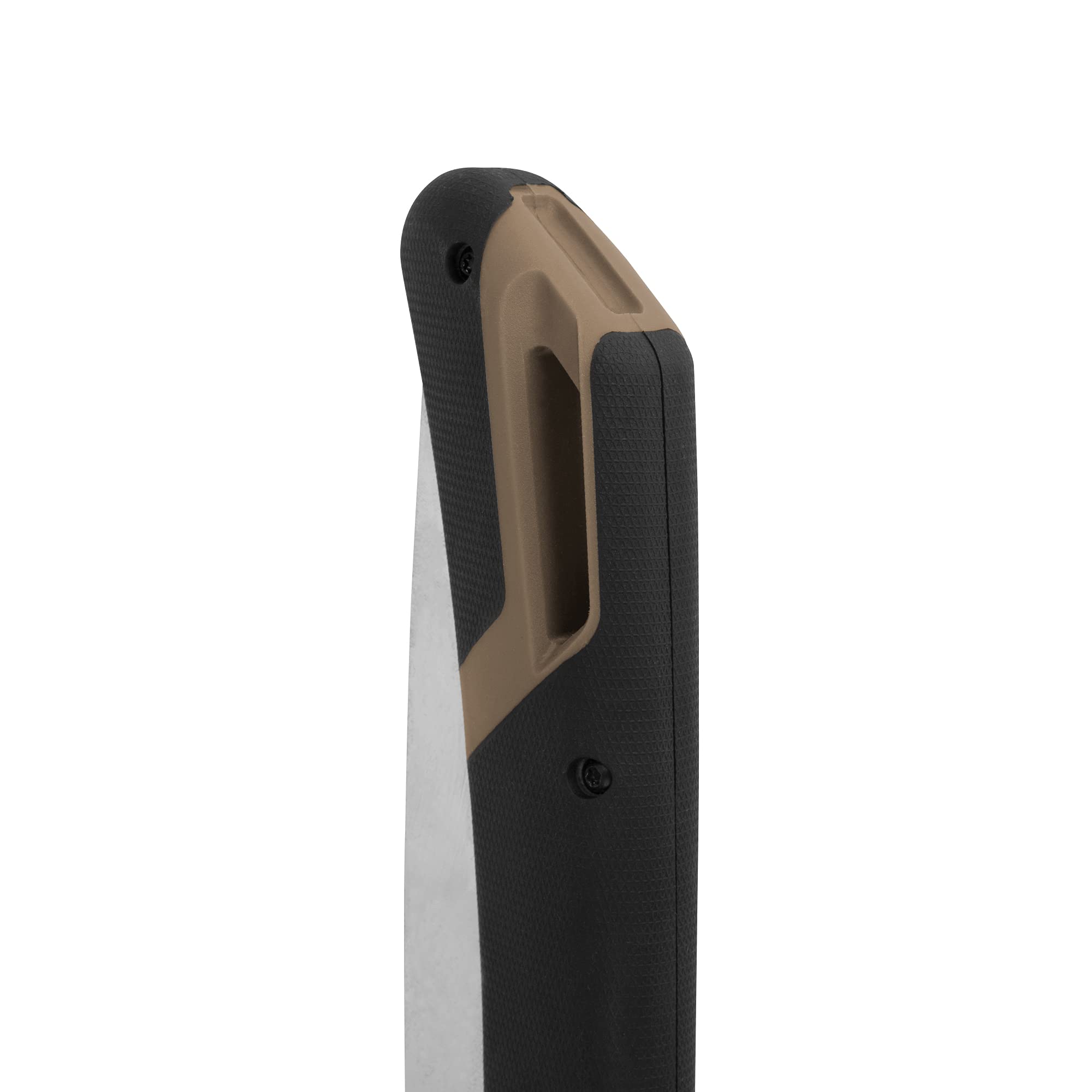 Kershaw Taskmaster Saw 2, 7" Serrated Blade, Outdoor Compact Folding Saw, Push-Button Opening Lock, Tan