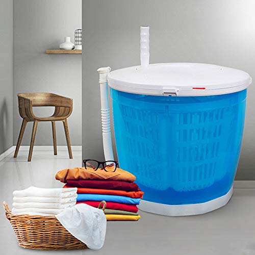 2 in 1 Portable Washer Spin Dryer Washing Machine Mini Travel Outdoor，Manual Washing Machine Portable