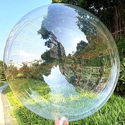 Lightsfever Clear Balloons, Large 22 inch Bobo Balloons, Transparent Balloons, Wedding Bubble Balloons, Wedding Party Decorations, Birthday Decorations, Bachelorette Party Balloons, for Helium or Air
