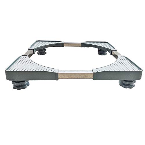 Washing Machine Base Refrigerator Stand Universal Mobile Base Multi-Functional Size Adjustable Base With 4 Strong Feet for Washer Dryer and Washing Machine Dolly (4 feet)