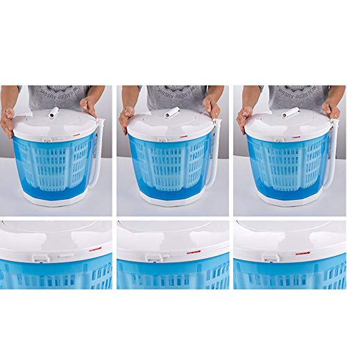 2 in 1 Portable Washer Spin Dryer Washing Machine Mini Travel Outdoor，Manual Washing Machine Portable