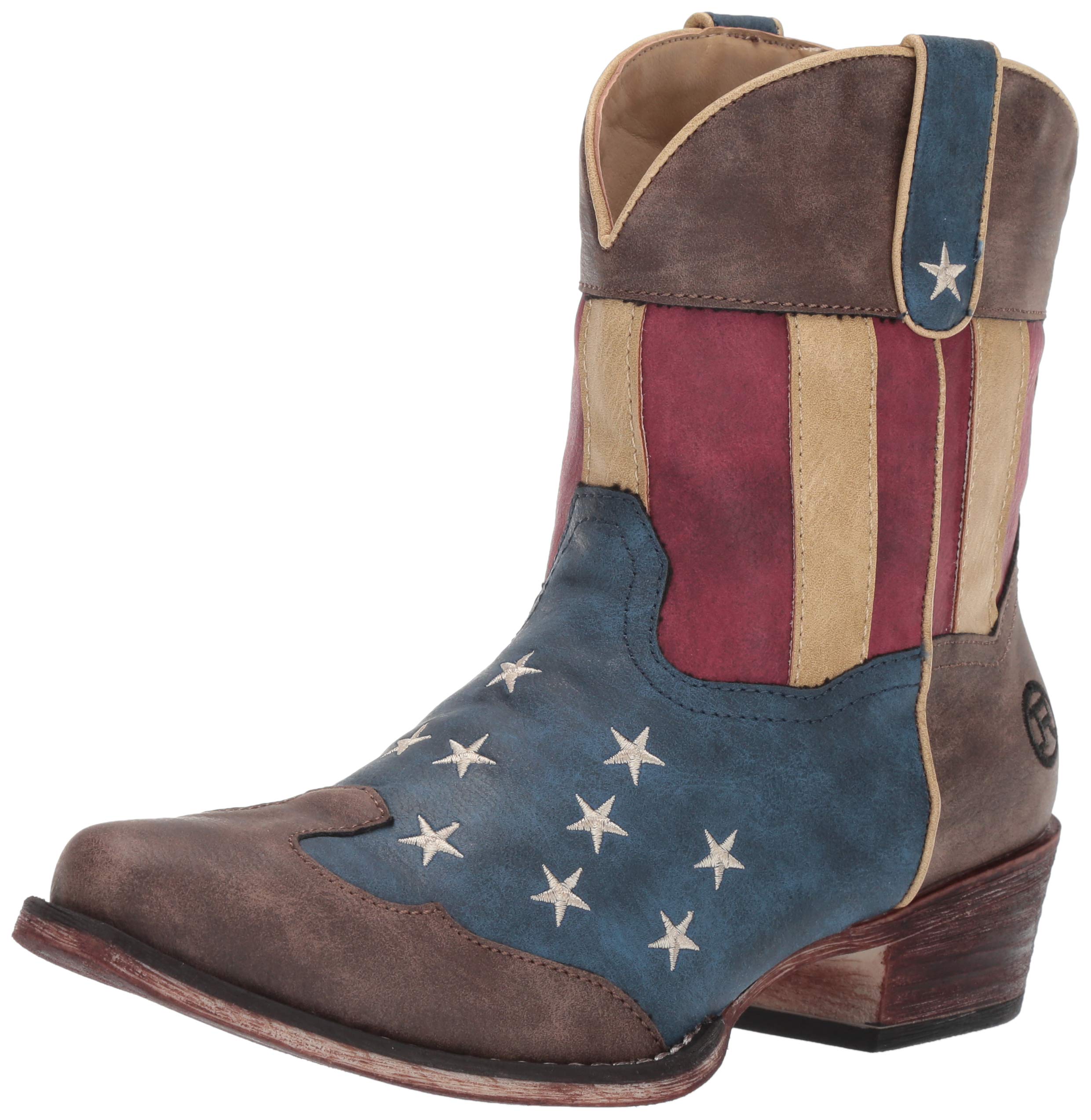 Roper Womens Flotus Boot, Brown, 8.5