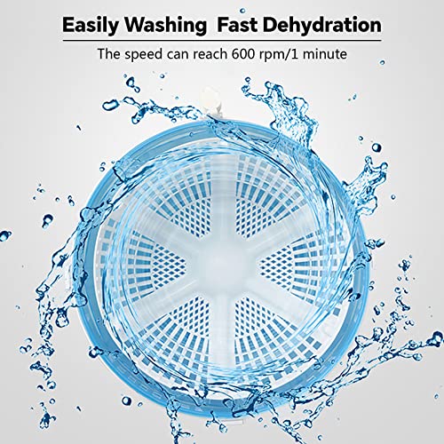 2 in 1 Portable Washer Spin Dryer Washing Machine Mini Travel Outdoor，Manual Washing Machine Portable