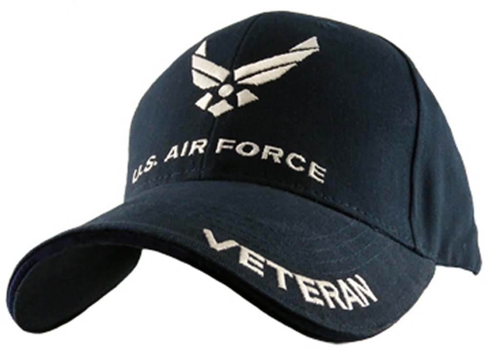 Eagle Crest U.S. Air Force Veteran Cap, Navy Blue, Adjustable