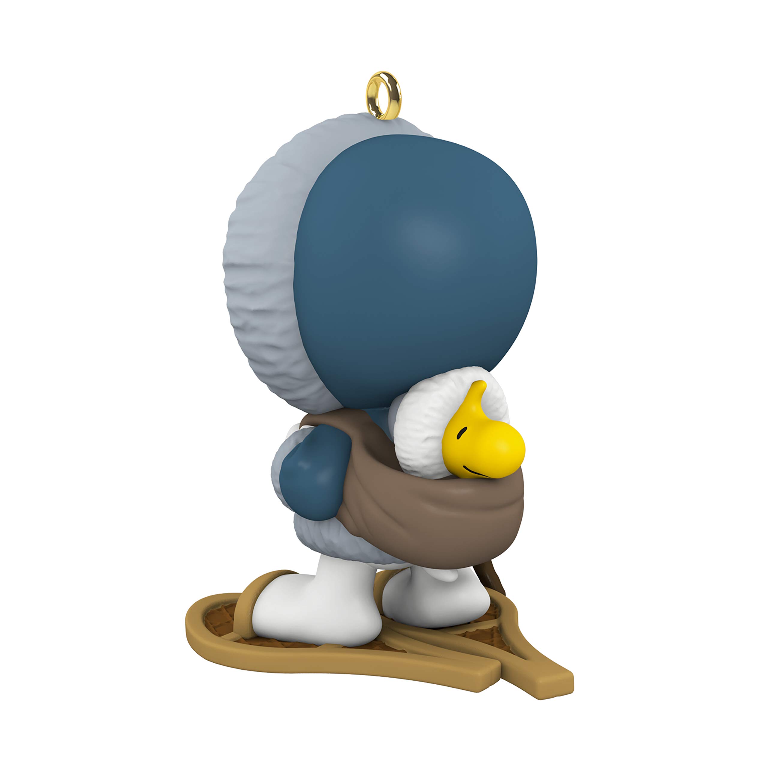 Hallmark Keepsake 0899QXM8367 Mini Christmas Ornament 2019 Year Dated Peanuts Winter Fun With Snoopy Snowshoeing Miniature, 1.04"