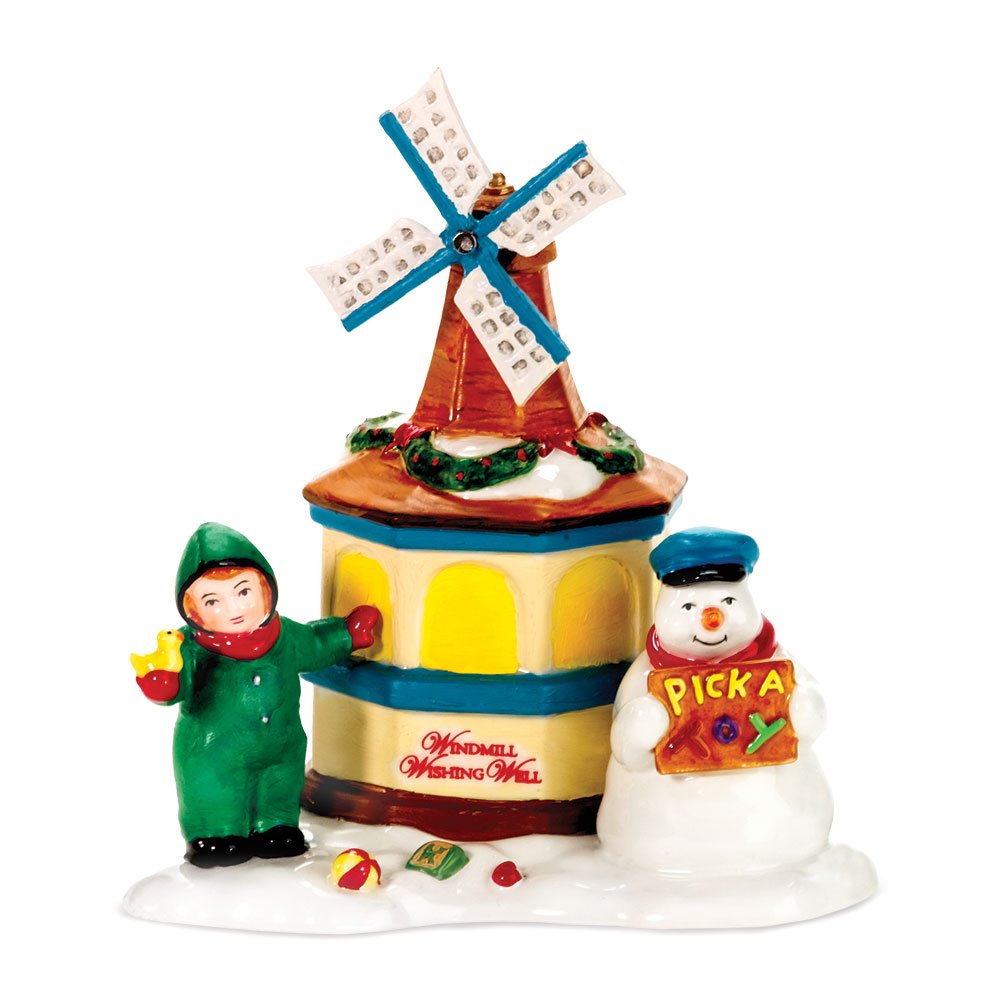 Department 56 Snow Village The Windmill Wishing Well Accessory Figurine