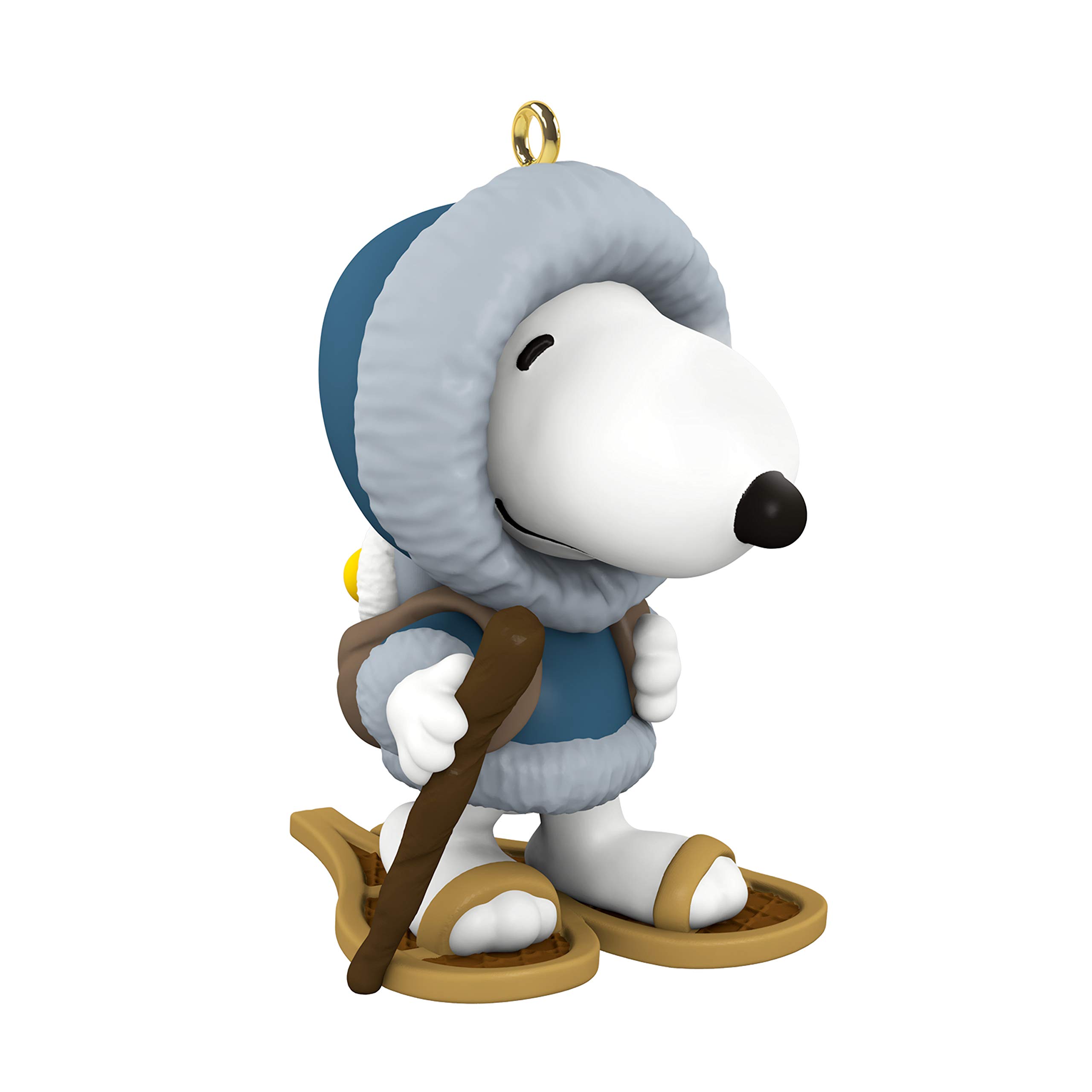 Hallmark Keepsake 0899QXM8367 Mini Christmas Ornament 2019 Year Dated Peanuts Winter Fun With Snoopy Snowshoeing Miniature, 1.04"