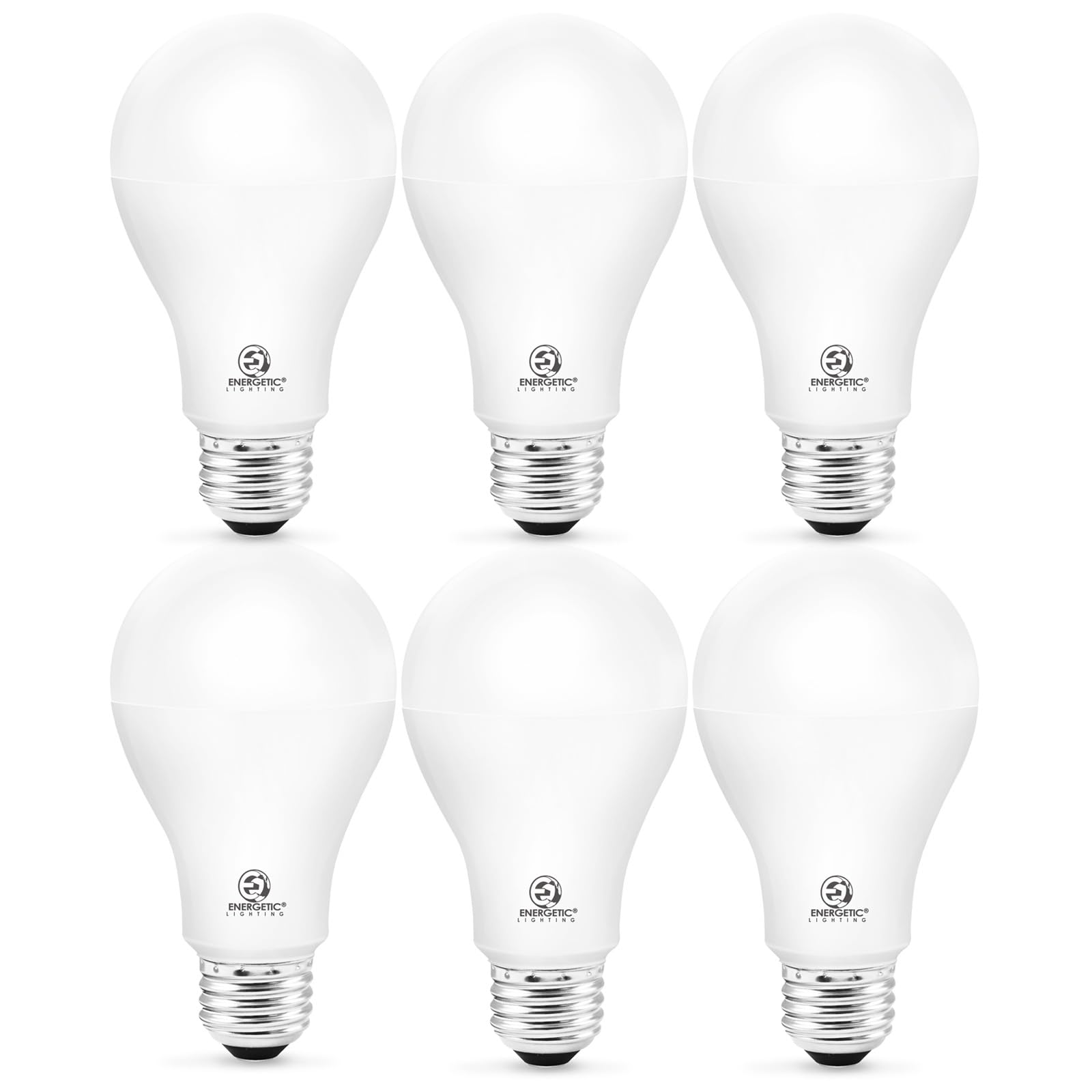 6 Pack 150 Watt Light Bulb, 2600LM Super Bright Light Bulb, Warm White 3000K, E26 Base, A21 High Lumens LED Bulb, Non-Dimmable, UL Listed