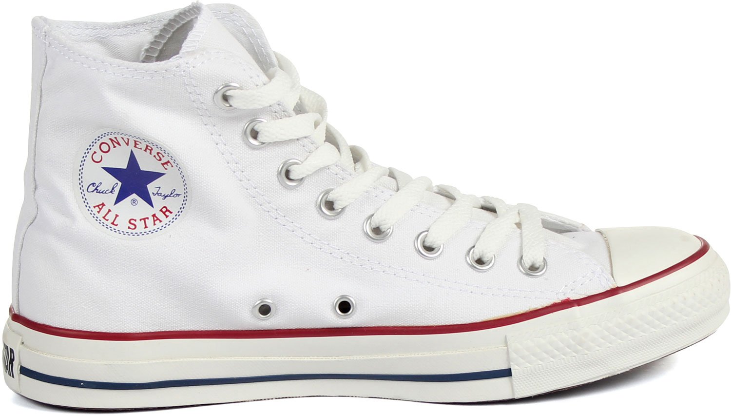 Converse Unisex Chuck Taylor All-Star High-Top Casual Sneakers in Classic Style and Color and Durable Canvas Uppers Optical White 11.5 M US Women / 9.5 M US Men