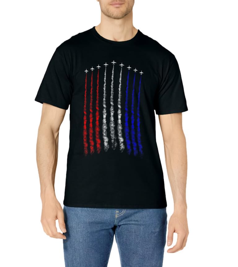 Red White Blue Air Force Flyover T-Shirt