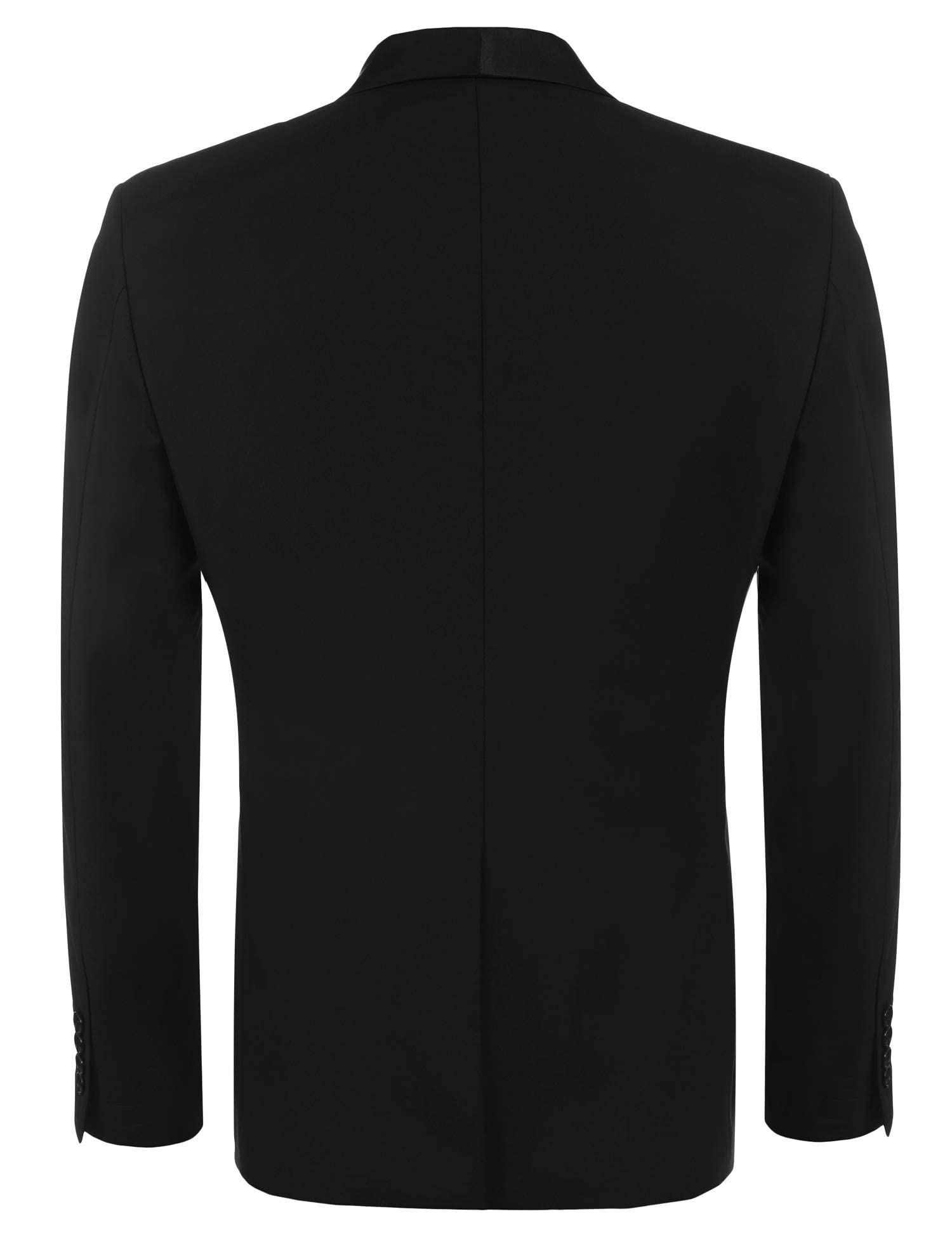 COOFANDY Men's Tuxedo Jacket Wedding Blazer One Button Dress Suit for Dinner Prom Party Black
