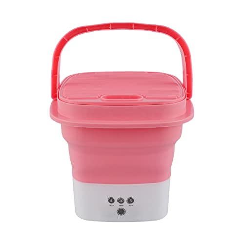 Y2H Mini Portable Washing Machine Foldable Small Laundry Machine with Drain Basket Lightweight Washer Touch Screen and Timer Reusable Washing Machine for Baby Clothes Underwear Socks Y2H