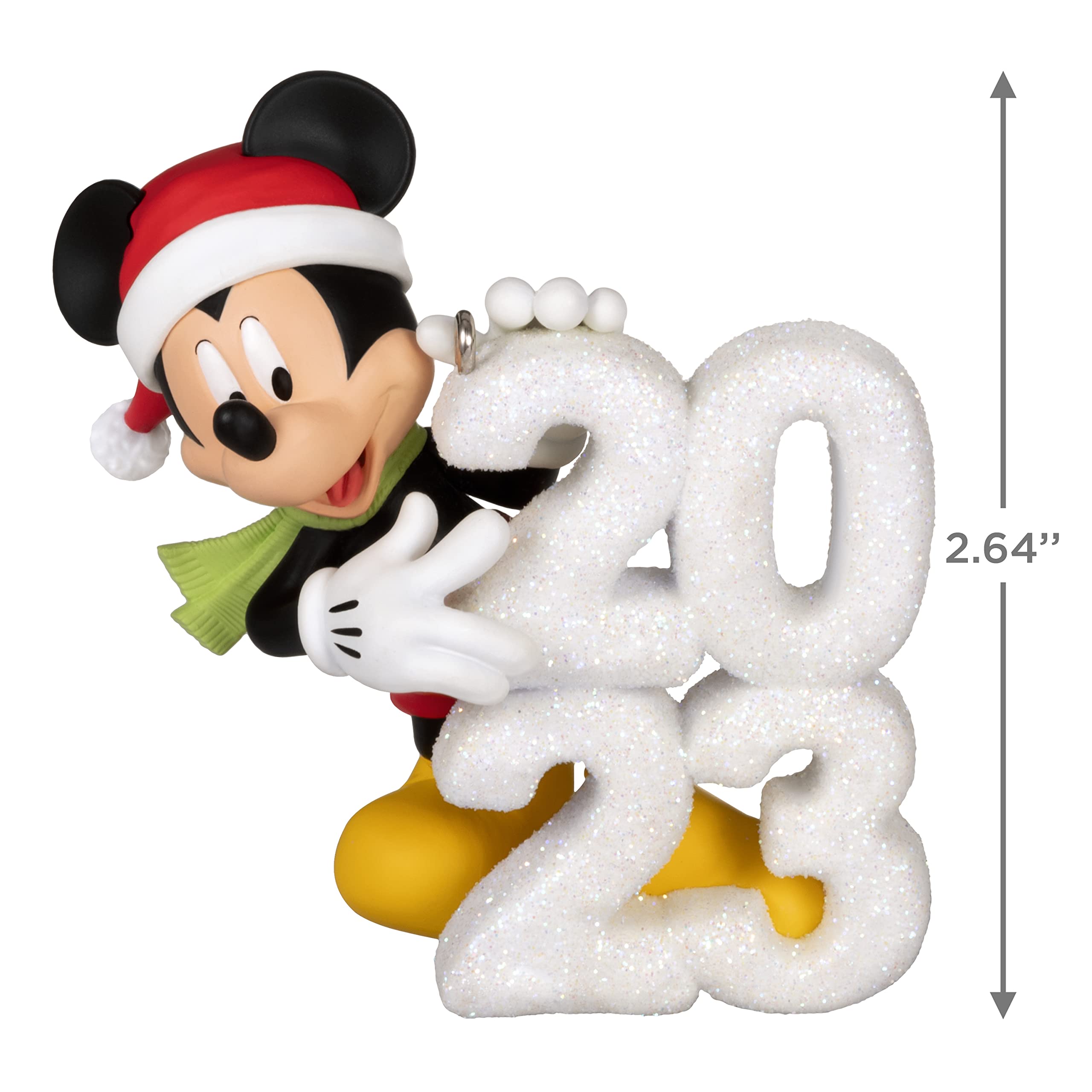 Hallmark Keepsake Christmas Ornament 2023, Disney Mickey Mouse A Year of Disney Magic, Gifts for Disney Fans