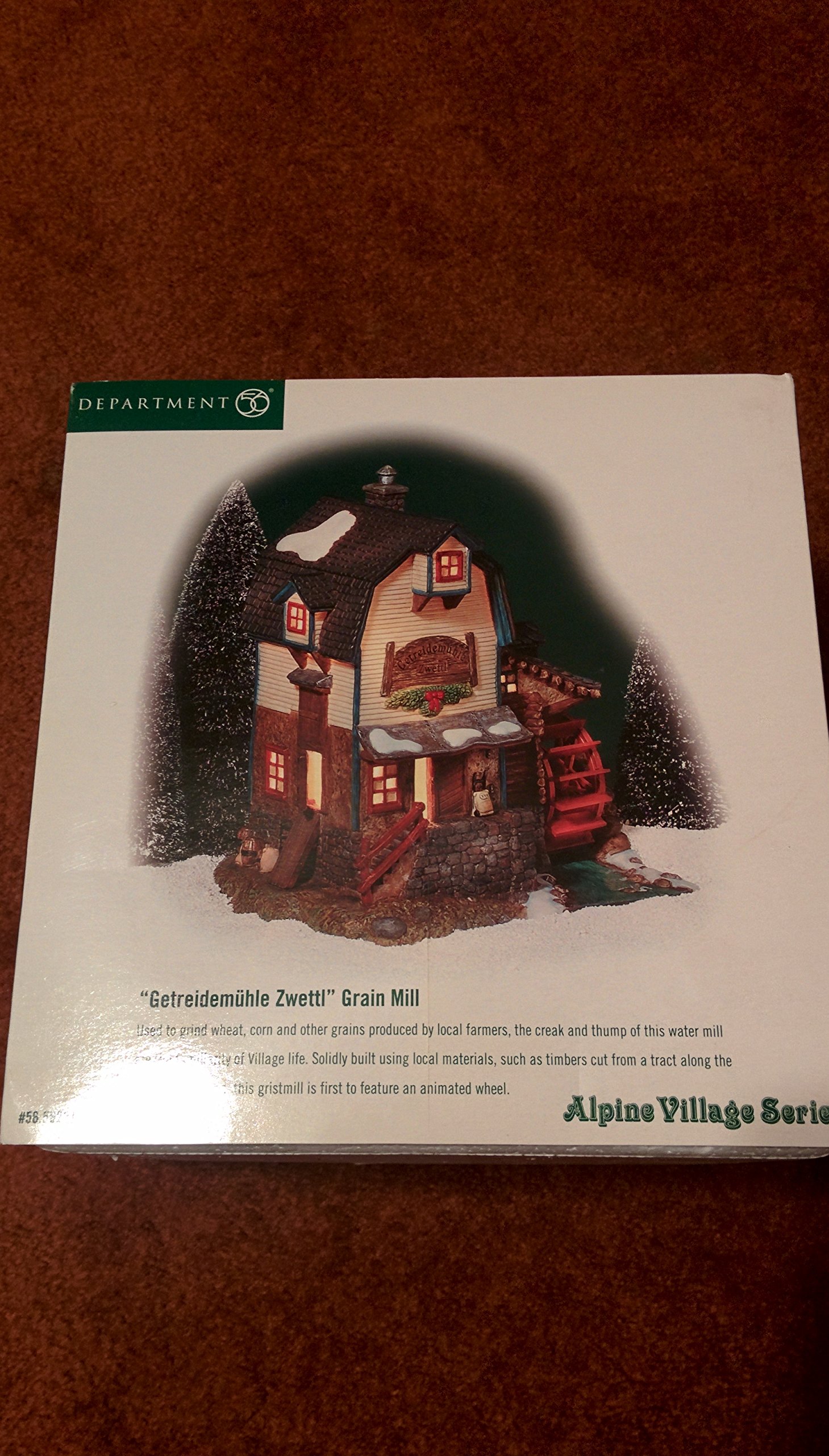 Department 56 Getreidemuhle Zwettl Grain Mill 56221
