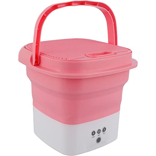 Y2H Mini Portable Washing Machine Foldable Small Laundry Machine with Drain Basket Lightweight Washer Touch Screen and Timer Reusable Washing Machine for Baby Clothes Underwear Socks Y2H