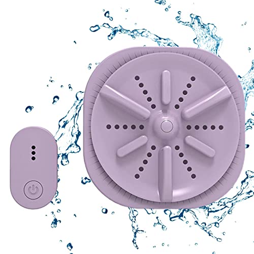 xiaoguozi Portable Mini Washing Machine,Mini Ultrasonic Washing Machine Turbine Small Washers with USB,Mini Washer Automatic Turbine Washer for Cleaning Sock, Underwear, Small Rags