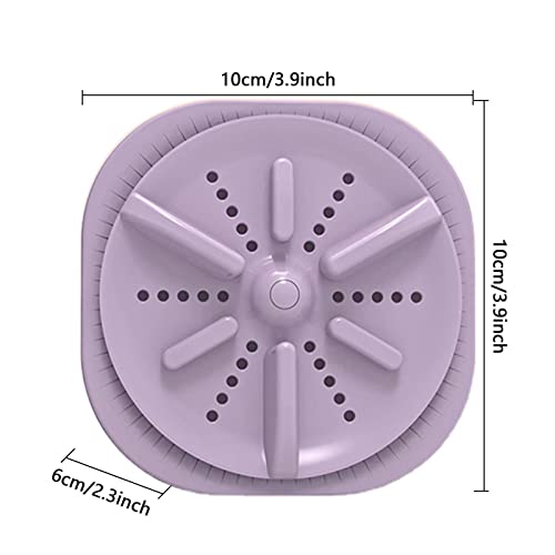xiaoguozi Portable Mini Washing Machine,Mini Ultrasonic Washing Machine Turbine Small Washers with USB,Mini Washer Automatic Turbine Washer for Cleaning Sock, Underwear, Small Rags