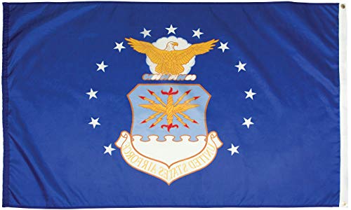 FlagSource U.S. Air Force Nylon Military Flag, Made in The USA, 4x6'