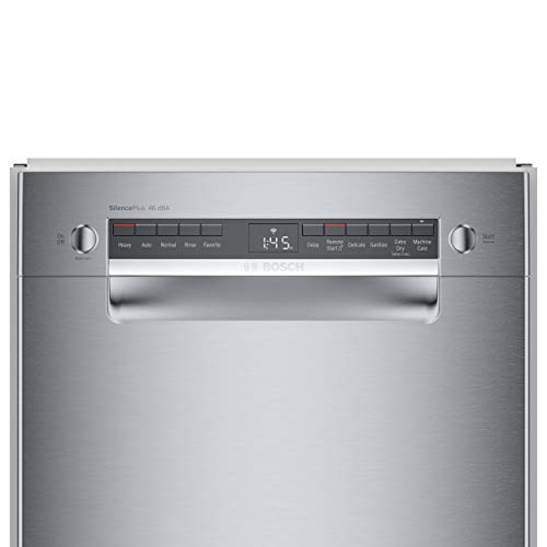 Bosch 300 Series ADA 18" Stainless Steel Recessed Handle Dishwasher - SPE53B55UC