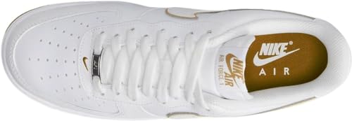 Nike Air Force 1 '07 White/White-Bronzine Mens Size 9.5