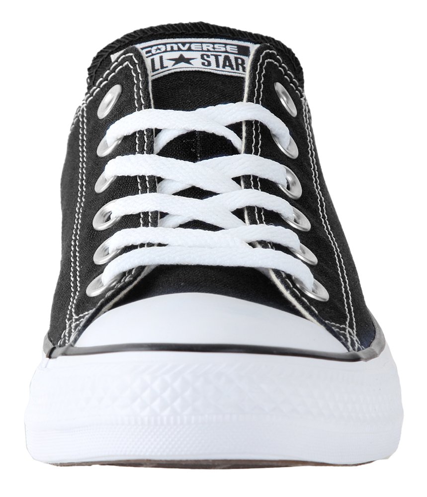 Converse M9166- Chuck Taylor All Star Unisex Ox Low Top Black Sneakers, 8 Women/6 Men