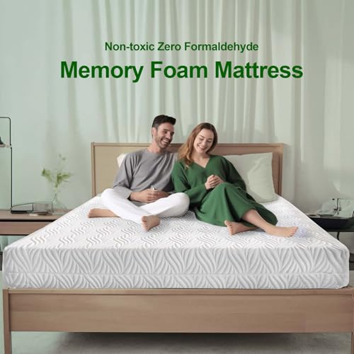 King Size Mattress, 10 Inch Gel Memory Foam Mattress in a Box for Cool Sleep, Medium Firm Mattress for Pressure Relief, CertiPUR-US Certified, Made in USA (King)