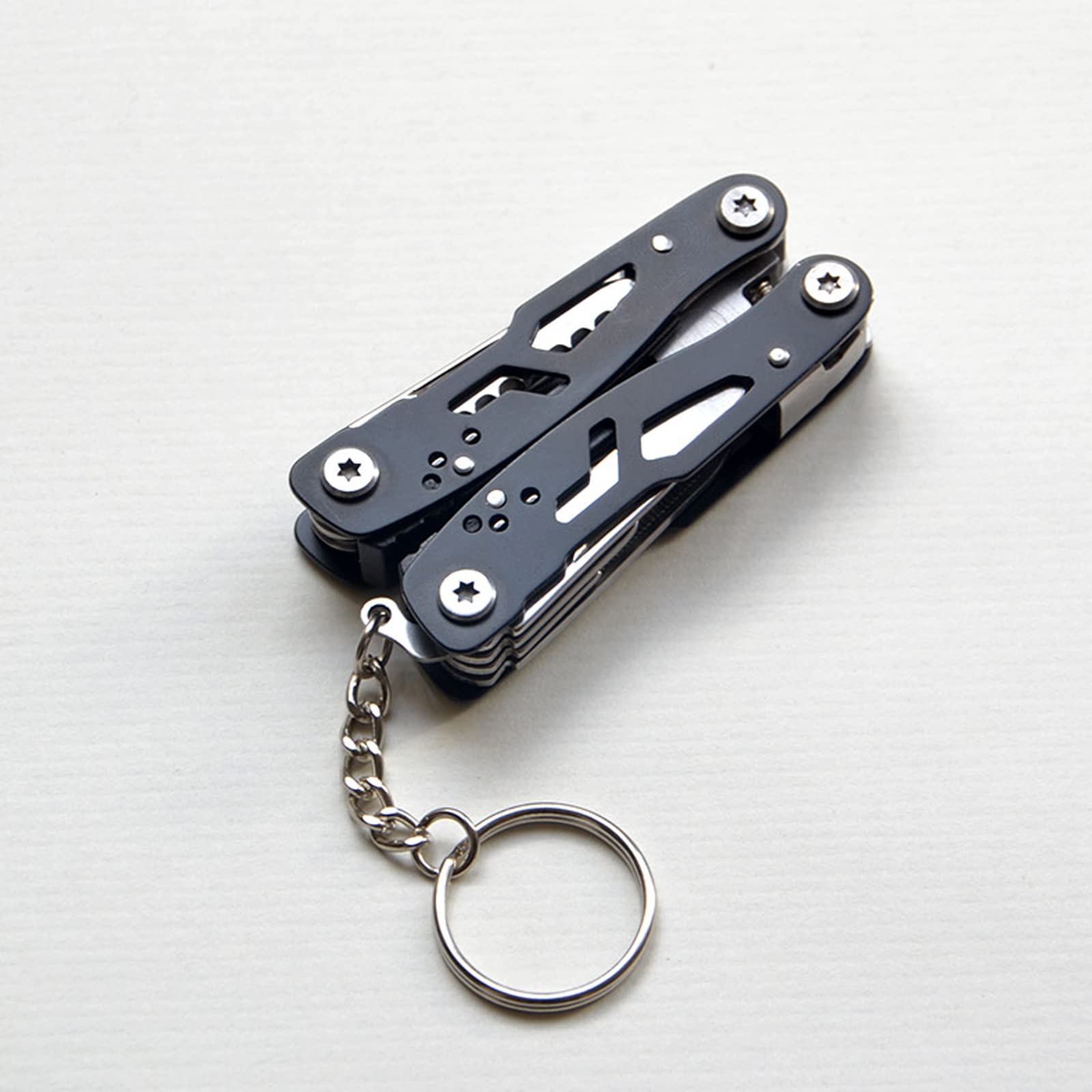 14in1 Keychain Multitool ,Multitool Pliers Pocket Knife with Safety Locking,Stainless Steel,Screwdrivers Saw,Bottle Opener for Outdoor, Survival, Camping, Hunting and Hiking Simple Repairs