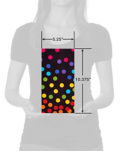American Greetings 10" Small All-Occasion Goodie Bags, Rainbow Confetti (12-Count)