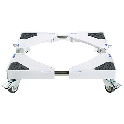 MAOPINER Multi-Functional Furniture Dolly Roller Base Adjustable Movable Base Refrigerator Stand for Washing Machine Refrigerator and Dryer (4 wheels)
