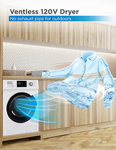 BLACK+DECKER Washer and Dryer Combo, 2.7 Cu. Ft. All In One Washer and Dryer with LED Display & 16 Cycles