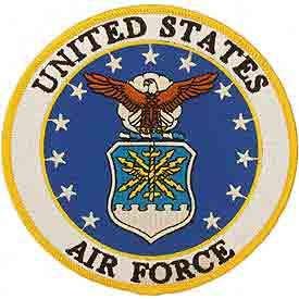 United States Air Force Emblem - Embroidered Patches, Premium Quality Sew On Iron On Patch - 3"