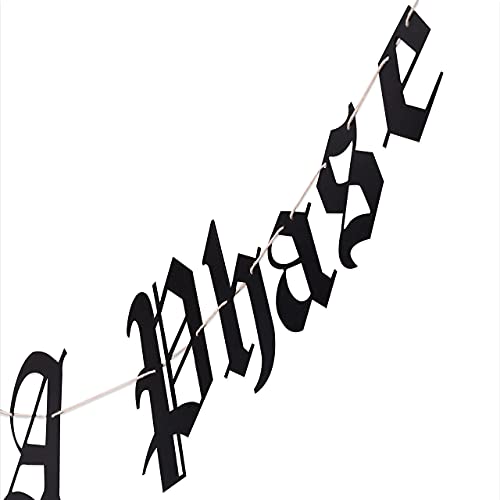 Its Not A Phase Mom - Old English Birthday Banner - Emo 30th Birthday Party Decoration (PHASE MOM)