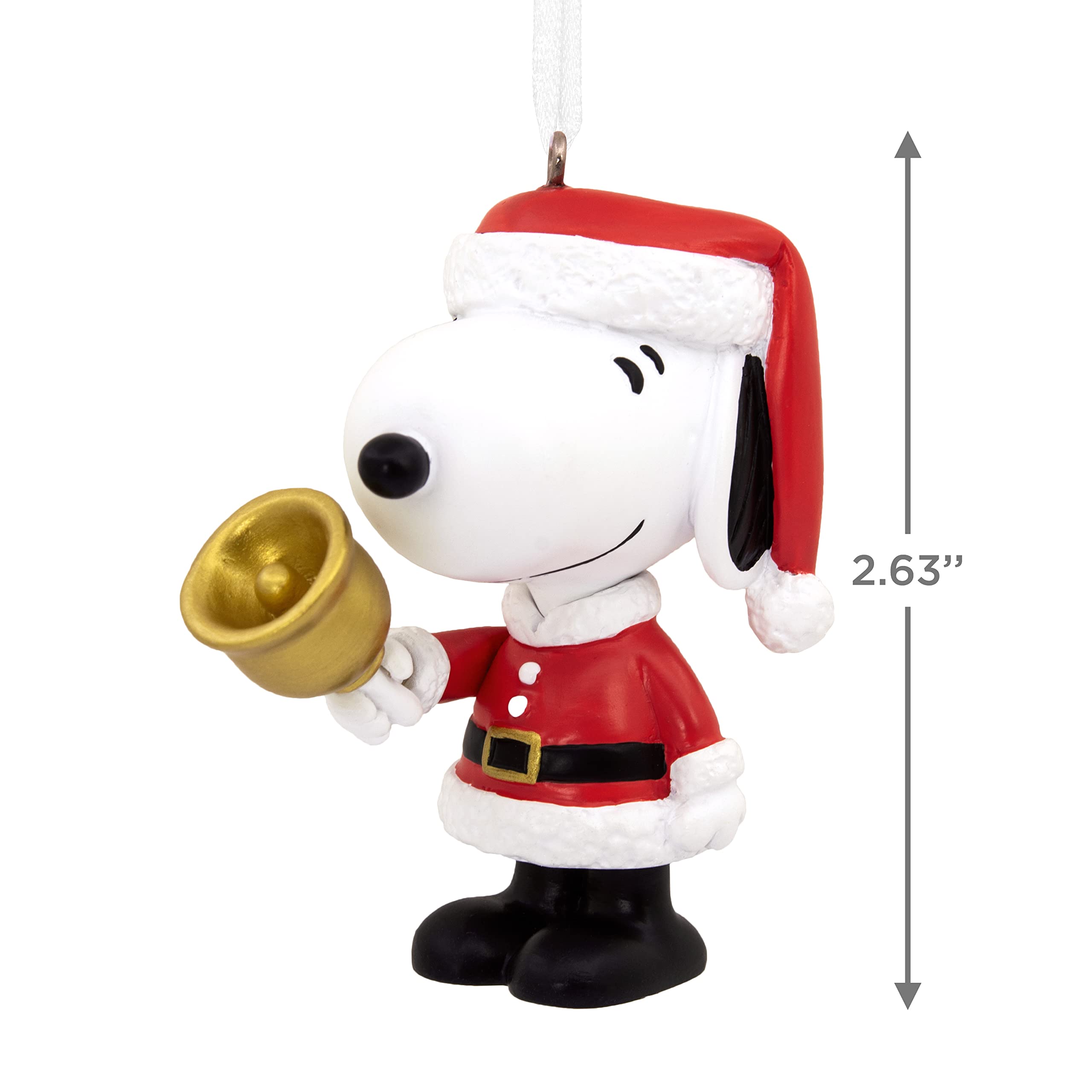 Hallmark Peanuts Snoopy Bell Ringer Christmas Ornament