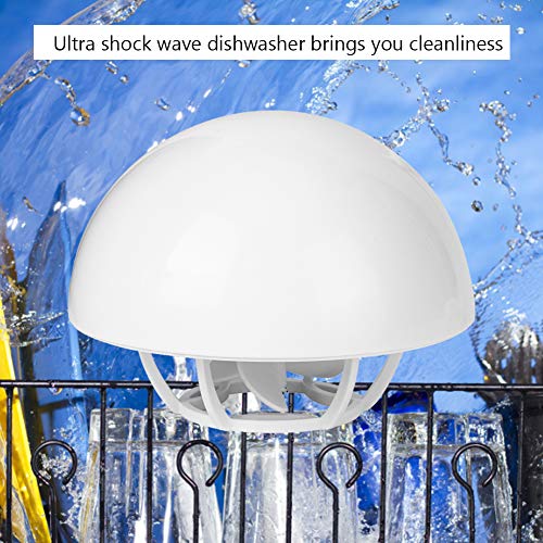 Mini Ultrasonic Dishwasher Multifunctional Household USB Portable Compact Dish Washing Machine for Small Apartment Office and Home Kitchen(Red)