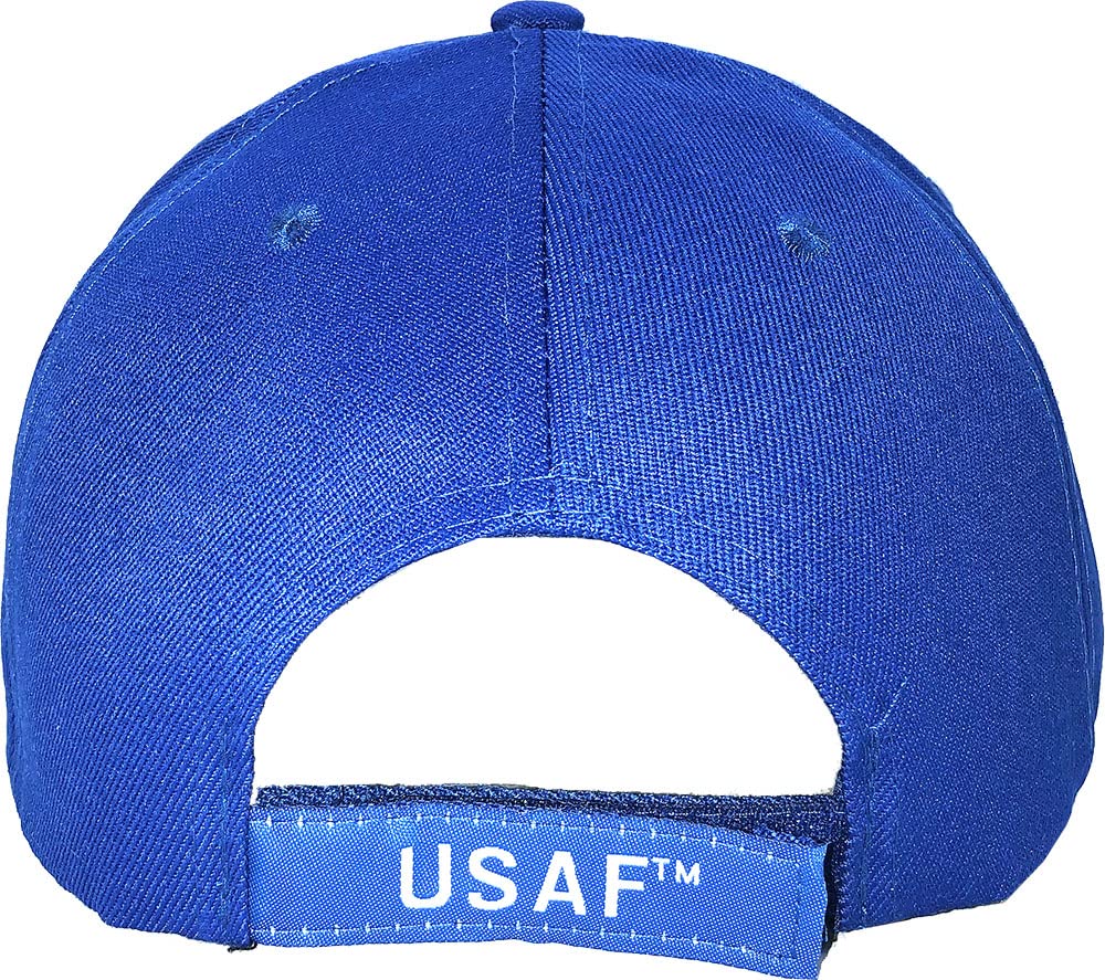 USAF United States Air Force Veteran Blue Baseball Cap Hat (Air Force Wings)