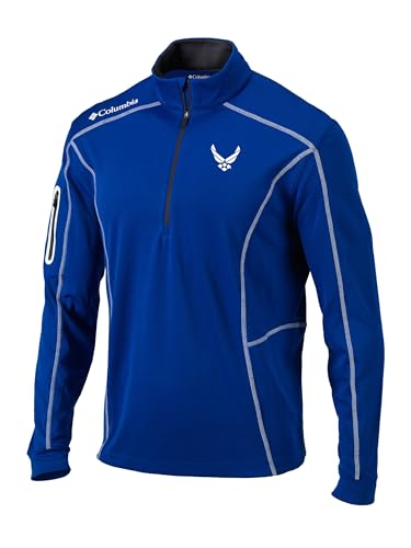 Columbia Golf Men's United States Air Force Shotgun Pullover (XX-Large) Azul