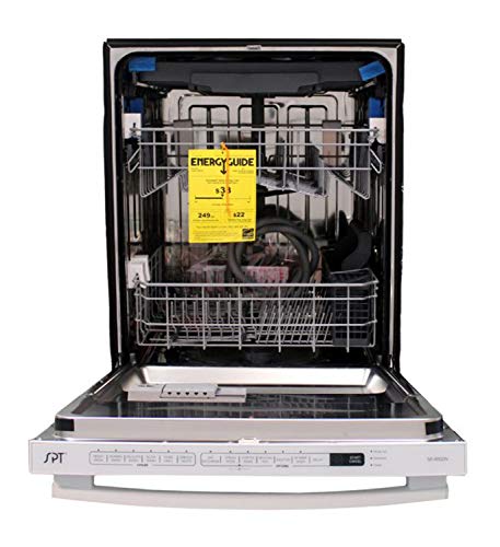 SD-6502W: Energy Star 24″ Built-In Stainless Steel Tall Tub Dishwasher w/Smart Wash System & Heated Drying – White