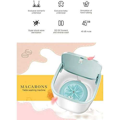 CAMILIA Electric Washing Machine Portable USB Underwear Cleaning Machine Socks Baby Wash Machine-White