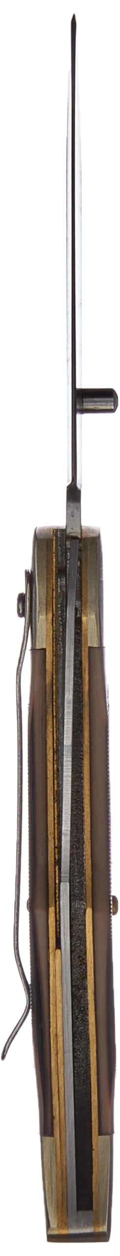Old Timer 223OT Pioneer 7.2in Stainless Steel Traditional Lockblade Folding Pocket Knife with 3.1in Clip Point Blade, Sawcut Handle, and Convenient Size for EDC, Hunting, Camping, and Outdoors Hunting