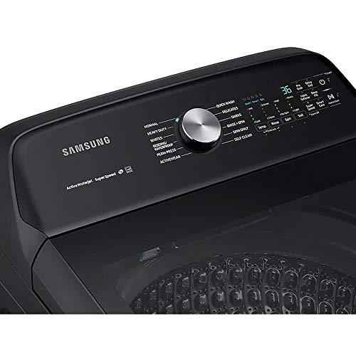 Samsung WA50R5400AV 5.0 cu. ft. Black Stainless Top Load Washer with Super Speed WA50R5400AV/US