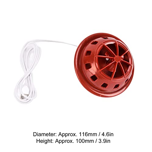 Mini Ultrasonic Dishwasher, Kitchen Sink Fruit Dishwasher for Home Business Travel College Room RV Apartment(red)