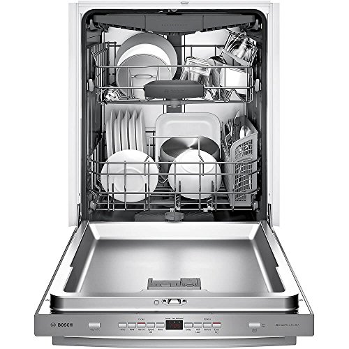 Bosch SHXM63W55N 300 Series 24" Built In Fully Integrated Dishwasher with 5 Wash Cycles in Stainless Steel