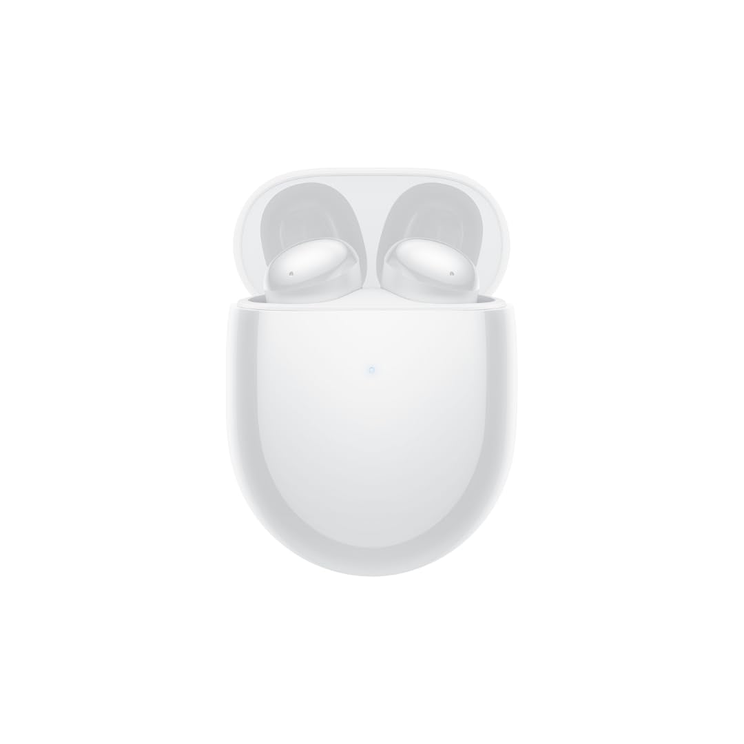Xiaomi Redmi Buds 4, Up to 35dB Hybrid ANC, Up to 30 Hours Long Battery Life, Dual mic Noise Reduction, 10mm Dynamic Driver, Dual Transparency Modes, IP54 Rated Dust and Water Resistance, Gloss White