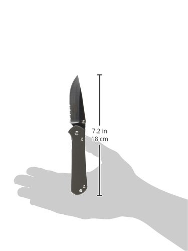 Sheffield 12710 Gunnison Partially Serrated Knife, Stainless Steel