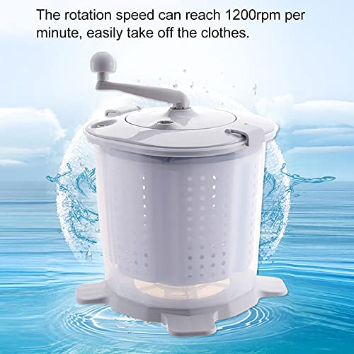 Focket 2 in 1 Portable Washing Machine Dehydrator, 15.7in Underwear Washing Machine for Baby Clothes, Portable Washer for Camping, Manual Small Washer for Apartment Small Laundry