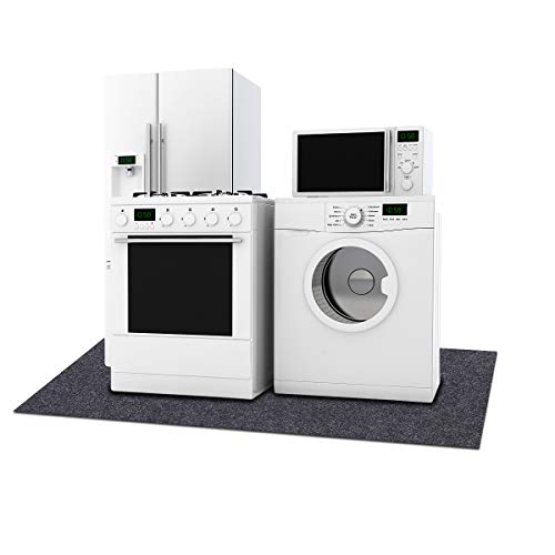Under Washing Machine Mat,Dryer mat—Absorbent/Waterproof,Reduce vibration noise,Prevent water from spilling onto the floor,Home appliance mat,Non-slip Backing,Washable (36" x 36")