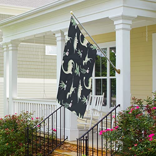 Cute Cartoon Baby Dinosaurs Flags Decorative Funny Banners for Outside House Dorm Room Parties
