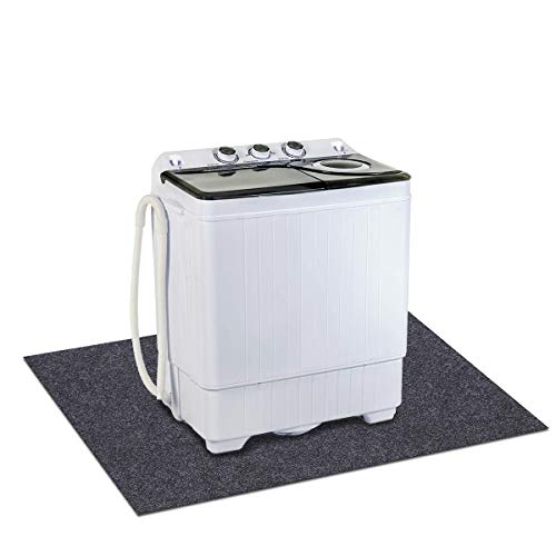 Under Washing Machine Mat,Dryer mat—Absorbent/Waterproof,Reduce vibration noise,Prevent water from spilling onto the floor,Home appliance mat,Non-slip Backing,Washable (36" x 36")